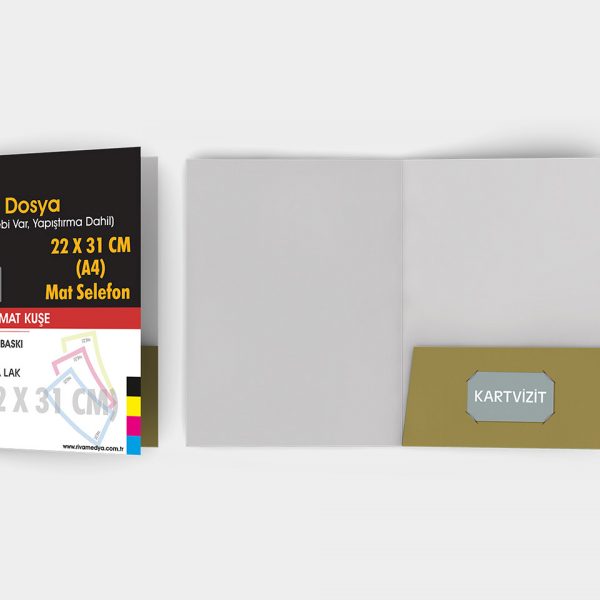 Cepli Dosya - 22x31 CM (A4 Dosya) - (Tasarım + Baskı)